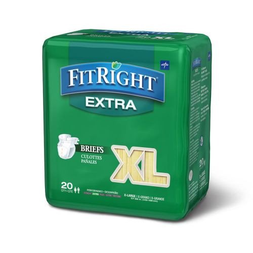 Medline Fitright Extra Adult Briefs With Tabs Heavy Absorbency Orbit